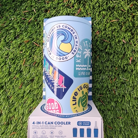 Life Is Good | Kitchen | Life Is Good 2 Oz 4 In1 Beverage Koozie Lig ...